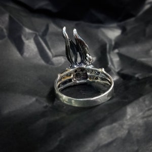 Silver Bunny Ring Sterling Silver Rabbit Ring Rabbit Lover - Etsy