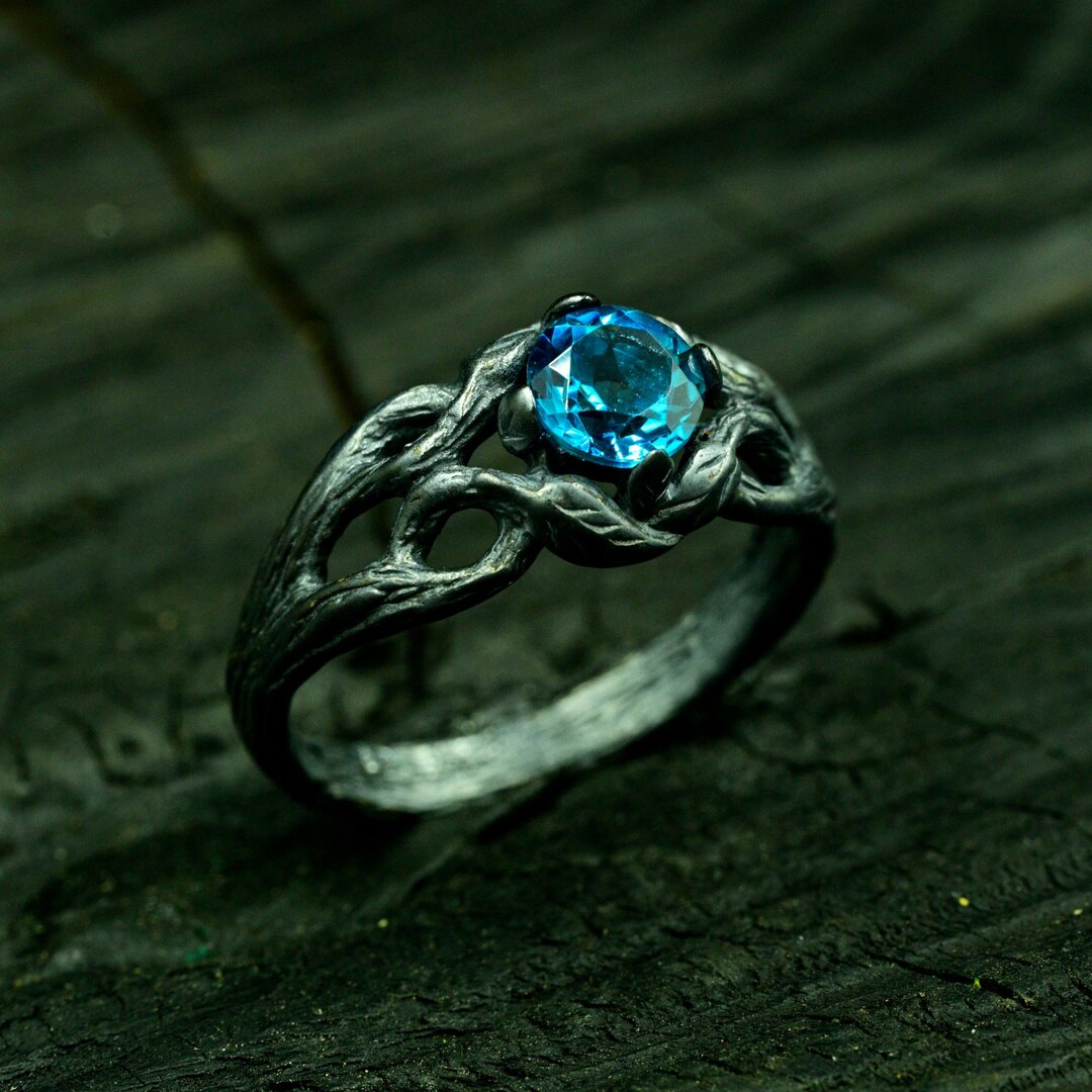 Wedding Ring, Viking Ring for Women, Promise Ring for Her With Detailed ...