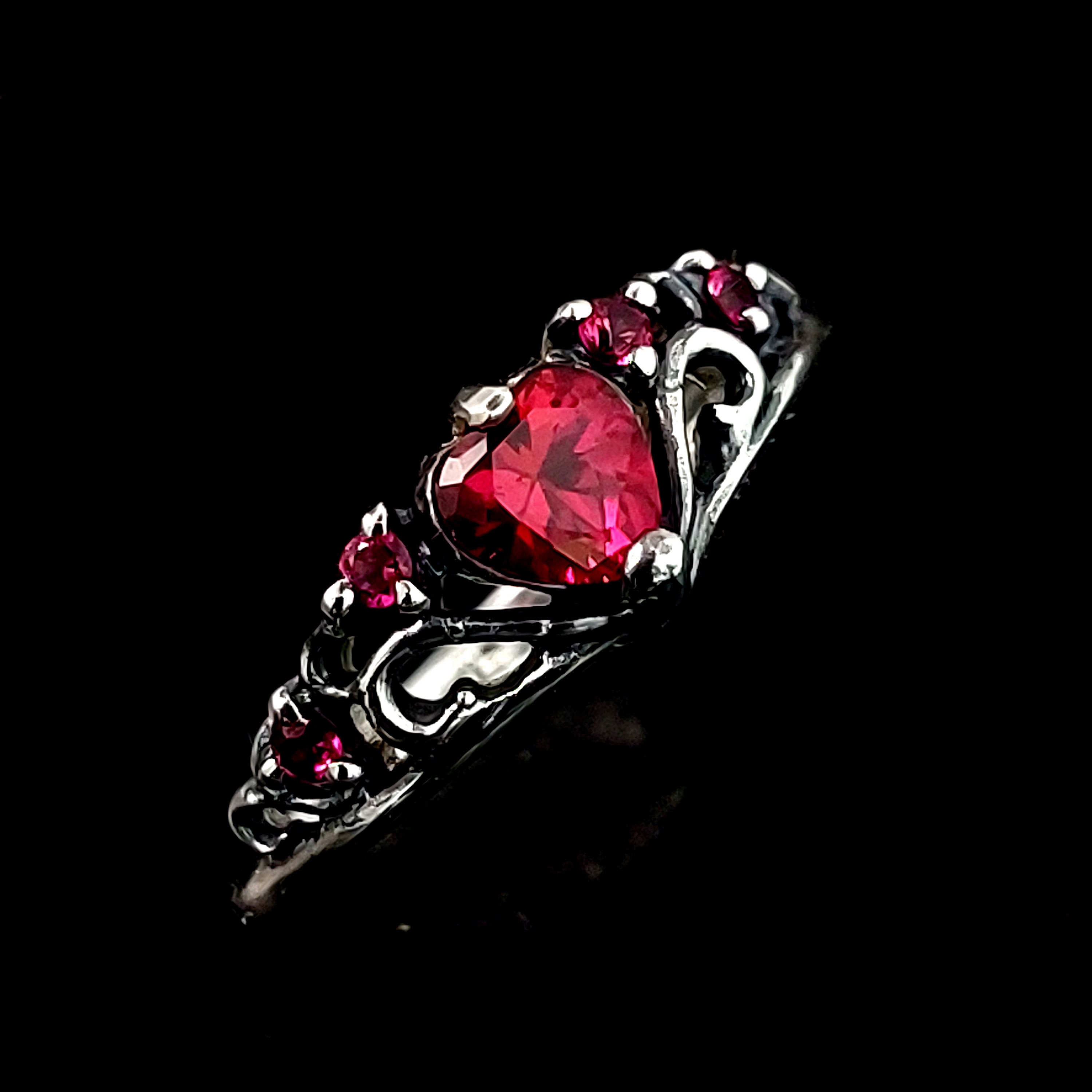 Braided Вranch Ring With Heart - Heart Engagement Ring - Women's Branch ...