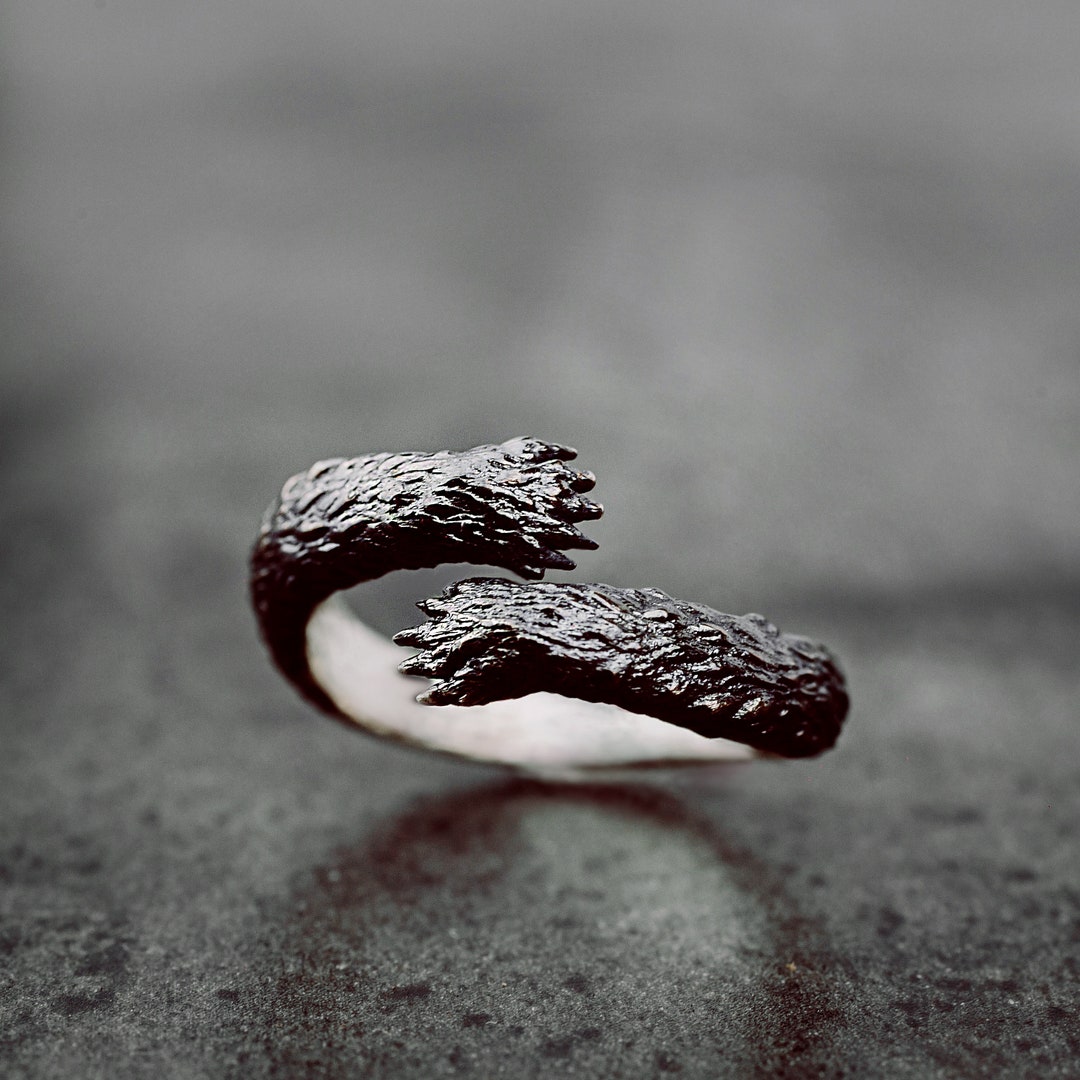 Bears Ring Bear Paw Ring Silver Bear Ring Bear Jewelry - Etsy