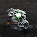 Green Dragon Ring, Emerald Engagement Ring, Nature Inspired Engagement ...