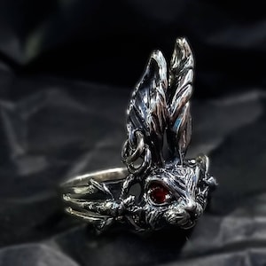 Silver Bunny Ring - Sterling Silver Rabbit Ring - Rabbit Lover Gift ...