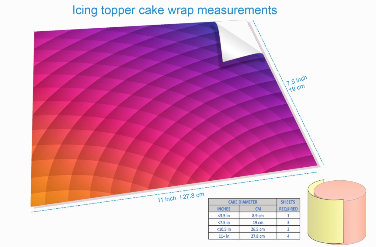 Pink Purple Blue Ombre Pattern Pattern Print Wrap Around - Etsy