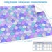 Mermaid Fish Scale Pattern Print Wrap Around Edible Cake Topper Icing ...
