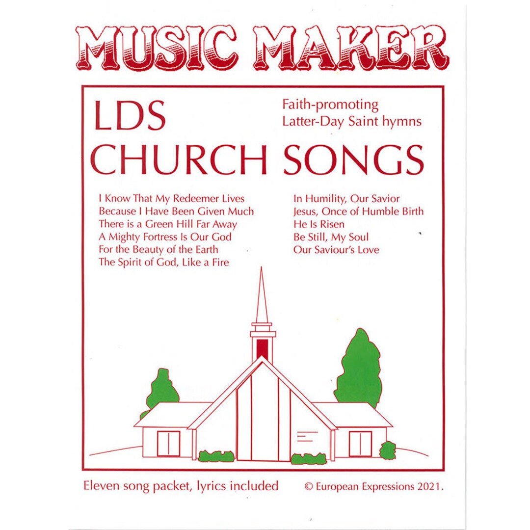 LDS Church Songs for the Music Maker Lap Harp and Melody Maker Lap Harp ...