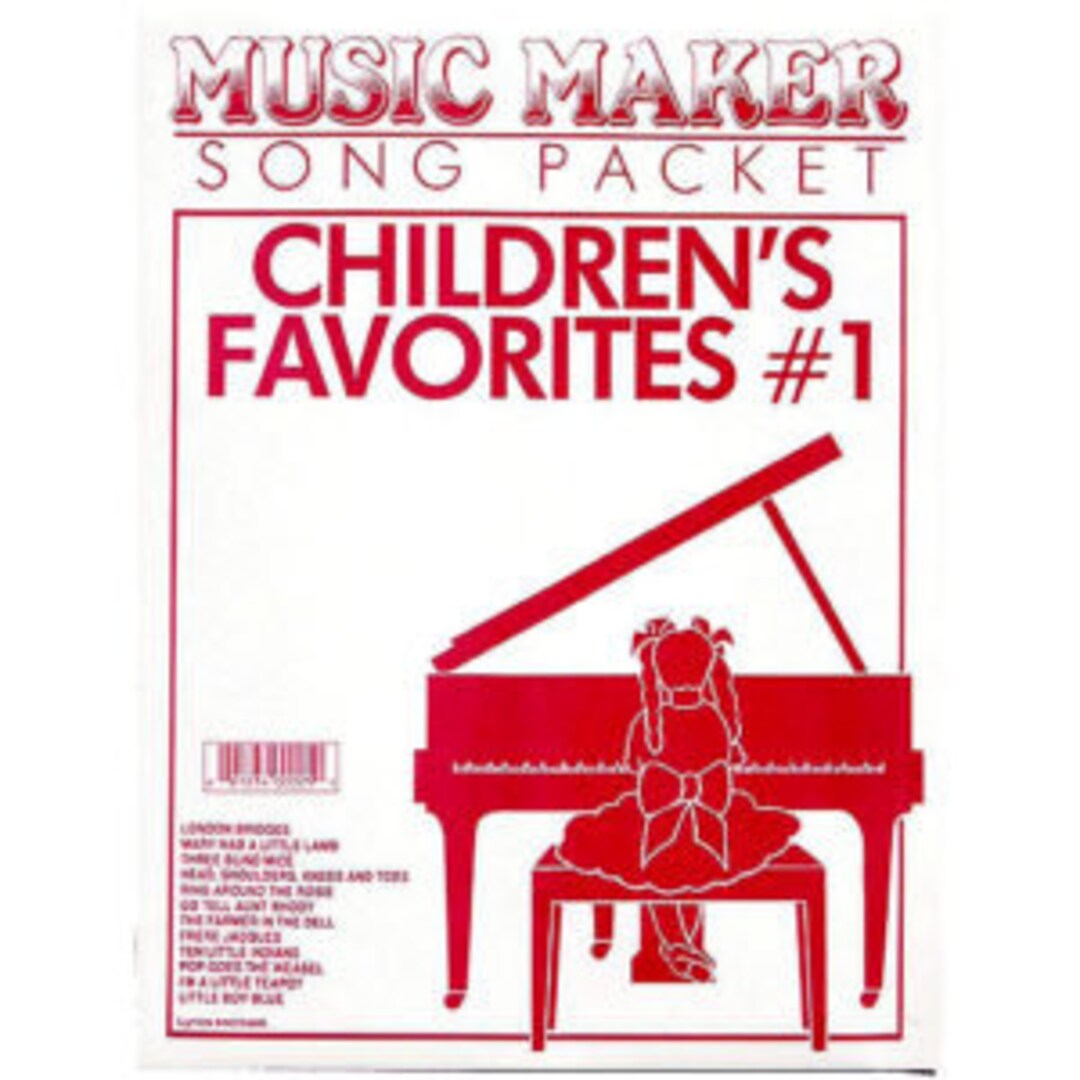 Children's Favorites #1 Music Packet for the Music Maker Lap Harp - Etsy