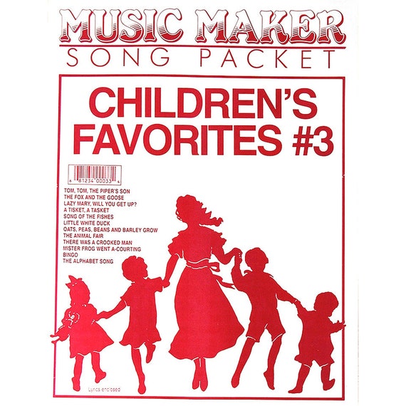 Children's Favorites 3 Music Packet for the Music Maker - Etsy