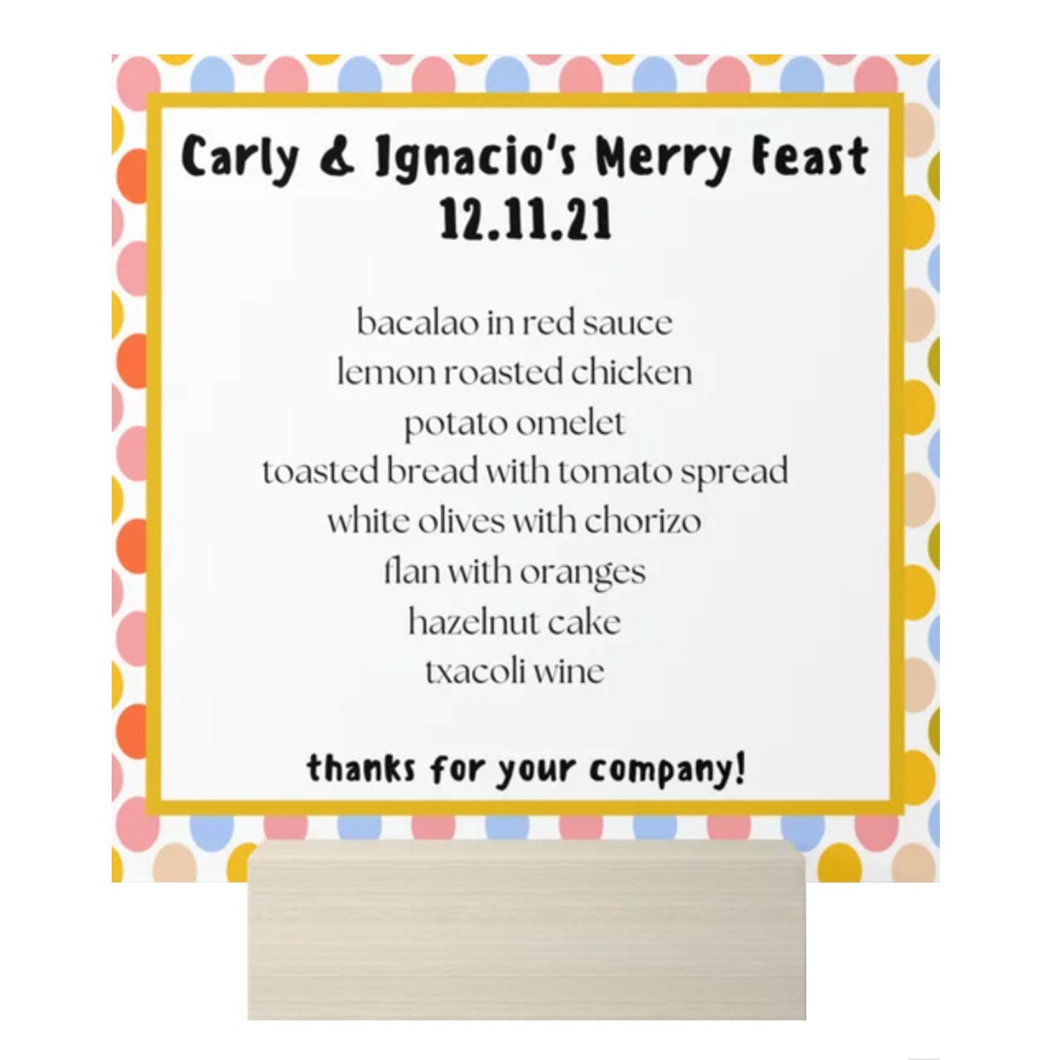 Custom Menu Cards - Etsy