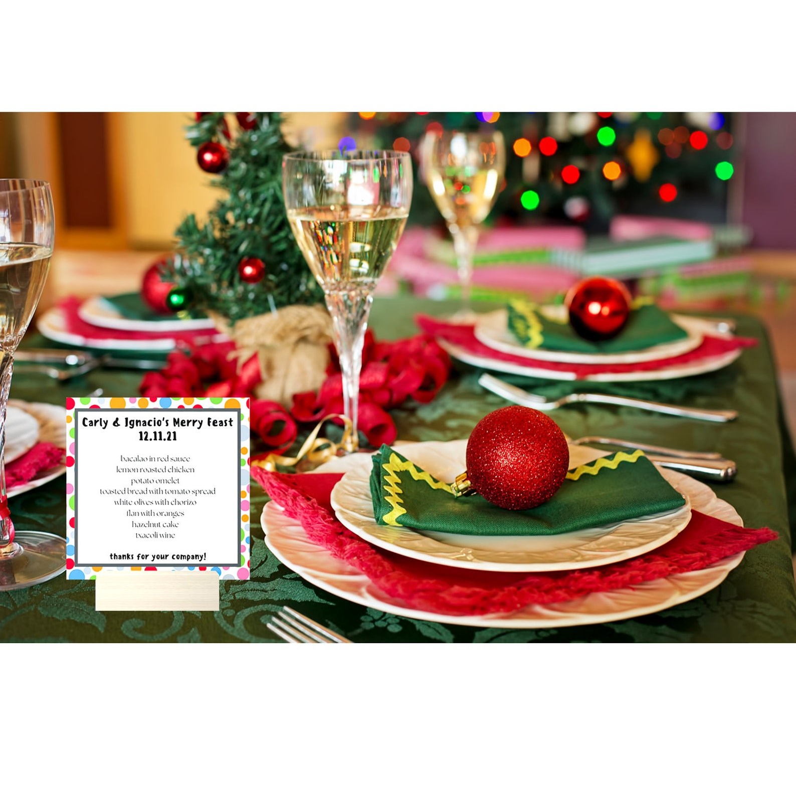 Custom Menu Cards - Etsy