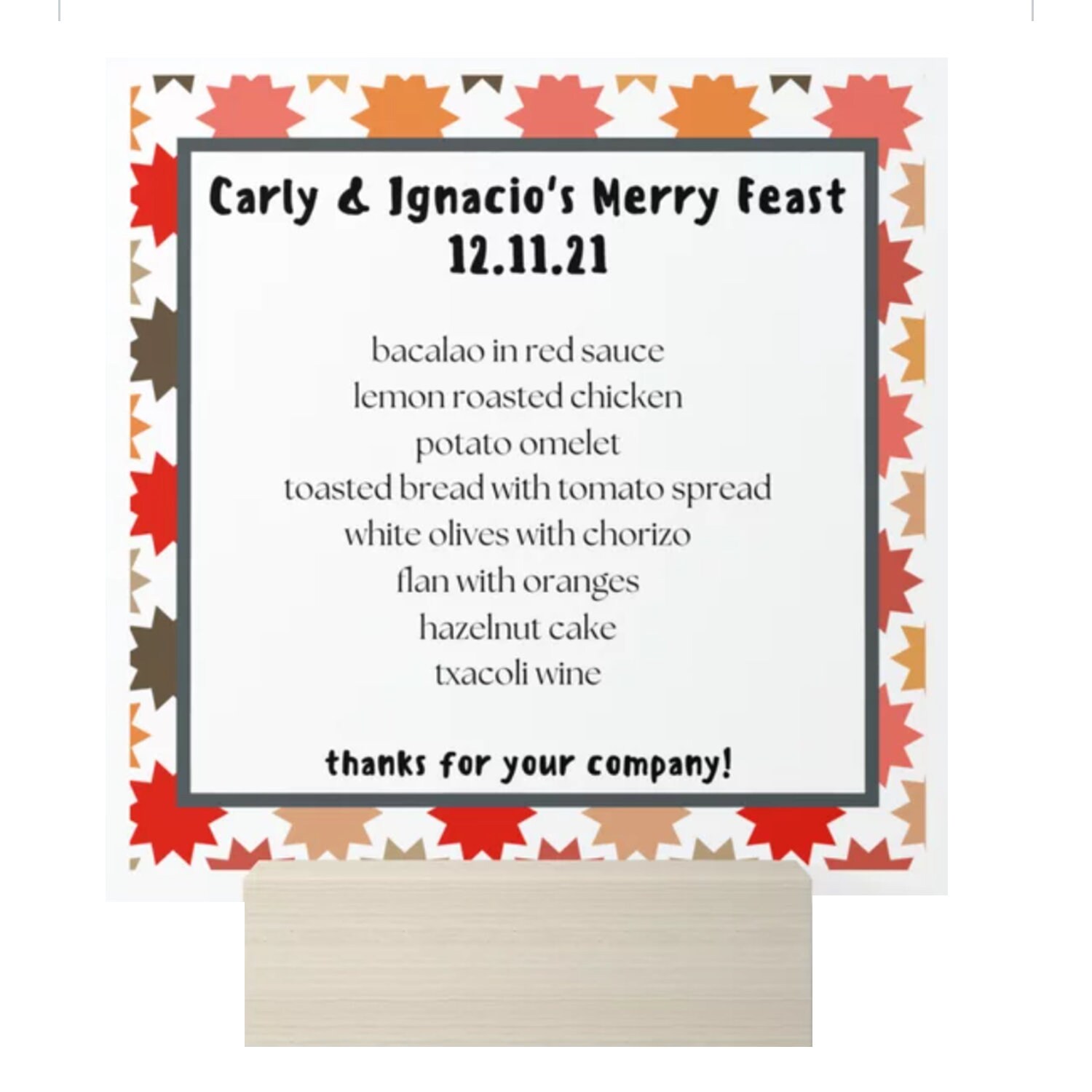 Custom Menu Cards - Etsy