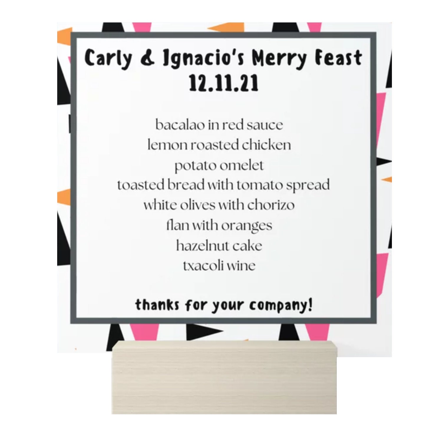 Custom Menu Cards - Etsy