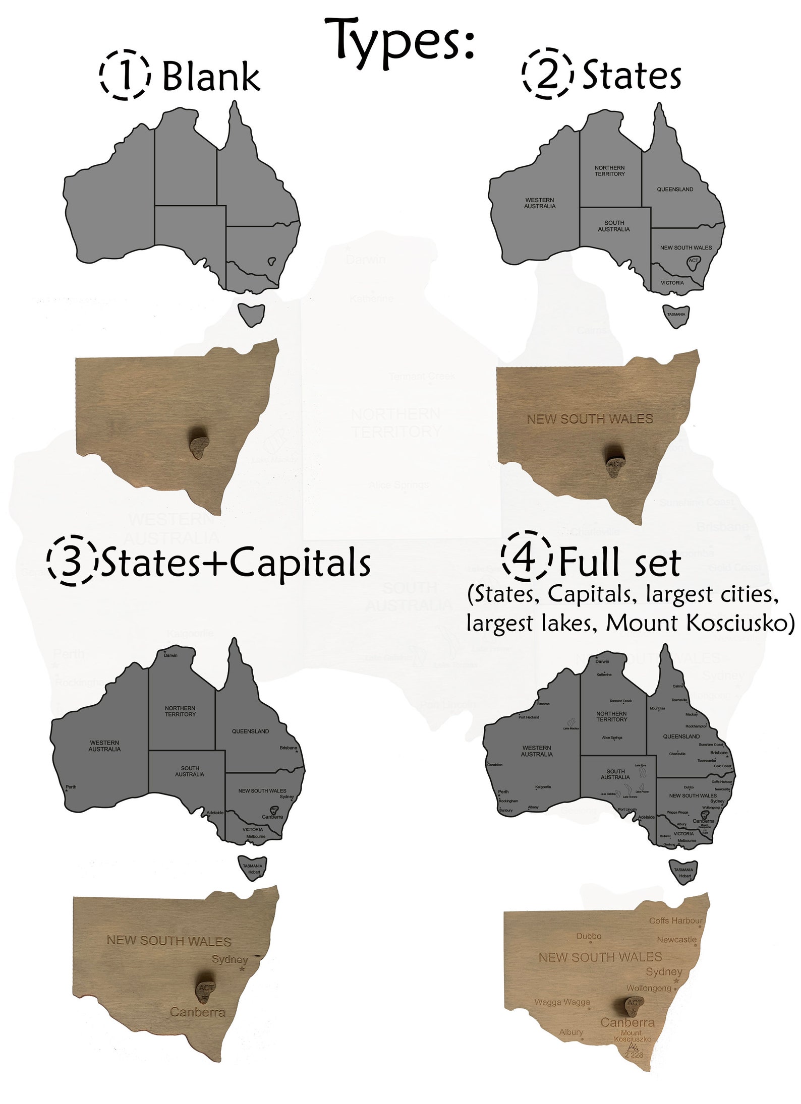 Wooden Australia Map Australia Wood Map Wood Wall Art - Etsy Australia