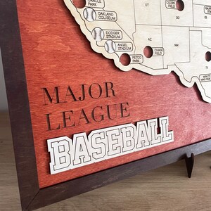 Baseball Stadium Map MLB Stadium Map Home Decor Baseball Stadium ...