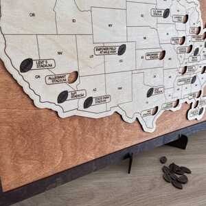 NFL Stadiums Map Football Stadium Tracker NFL Map American Football ...