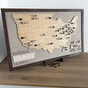 Hockey Stadium Map NHL Map Hockey Map NHL Arena Map Hockey Travel Map ...