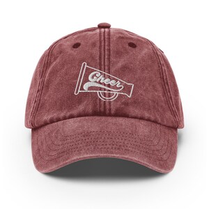 Vintage 'cheer' Embroidered Cap Retro Clothing Baseball Cap ...