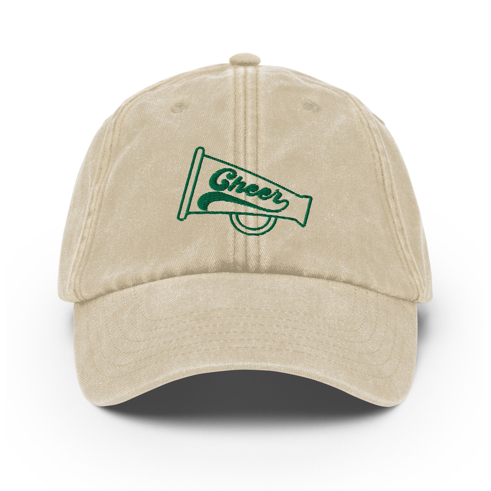 Vintage 'cheer' Embroidered Cap Retro Clothing Baseball Cap ...