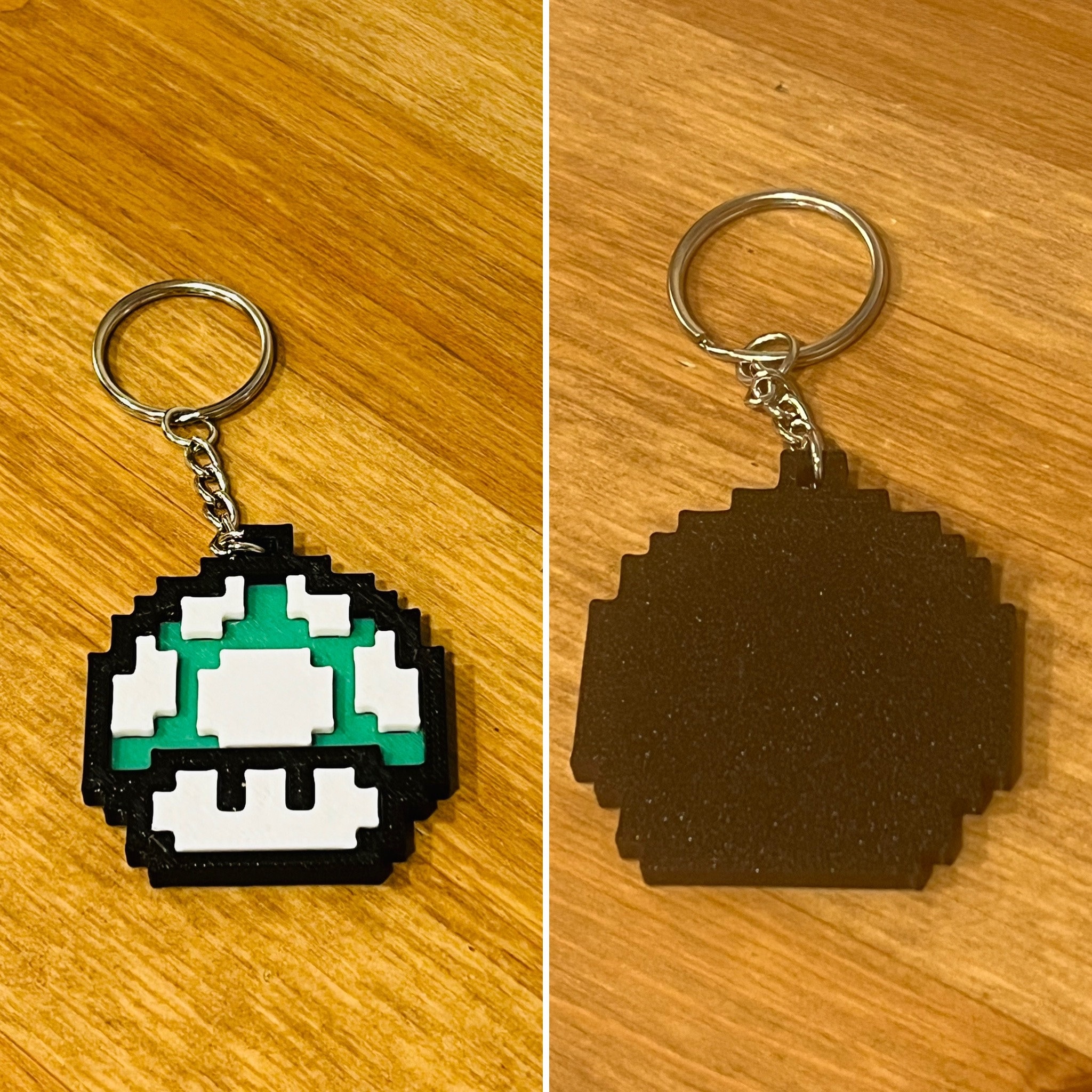 Super Mario Keychains: Retro 8-bit Mushroom, Pixel Star, Pokemon Poke ...