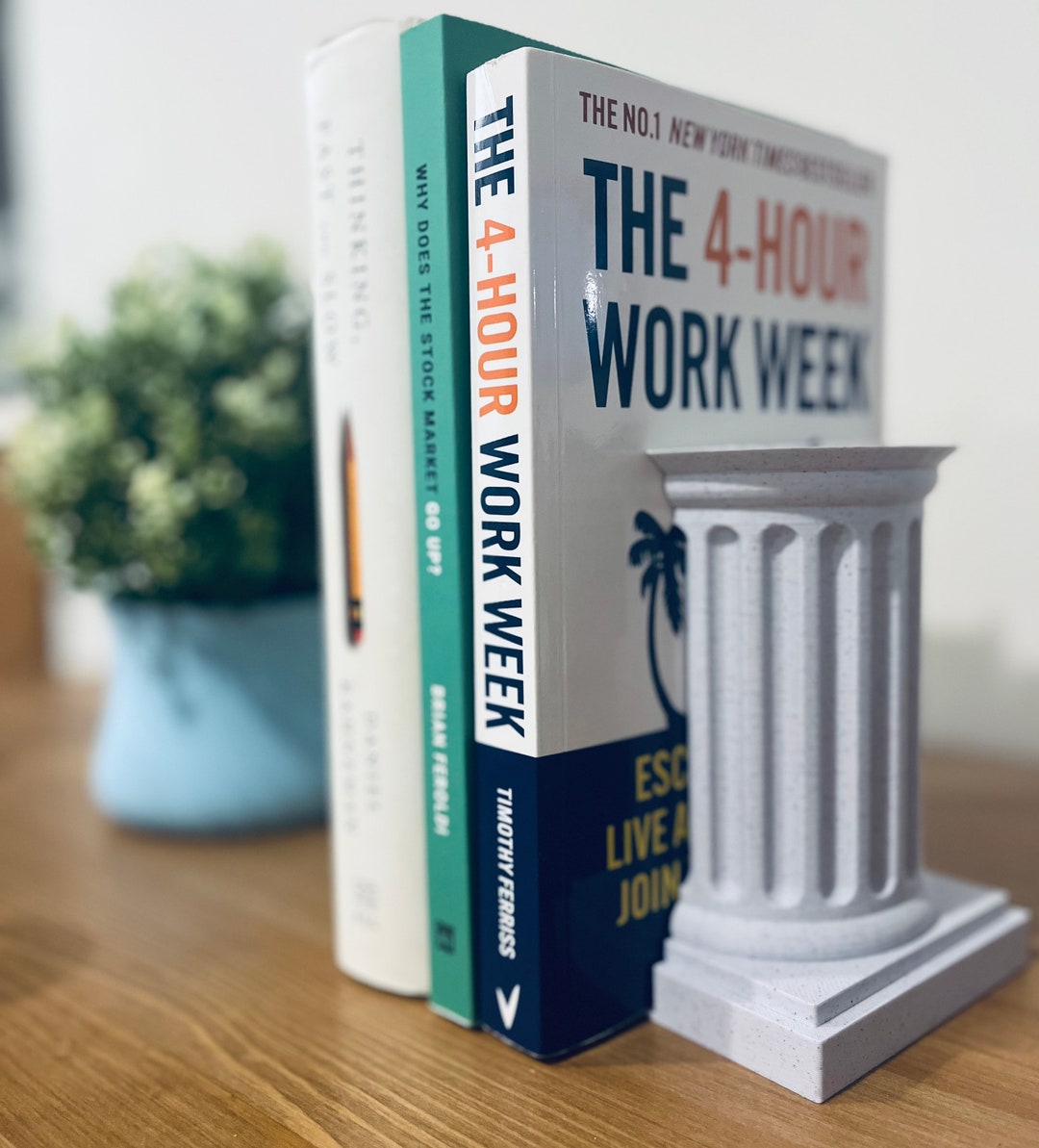 Ancient Greek / Roman Bookend, Marble/black: Doric Style Column, Marble ...