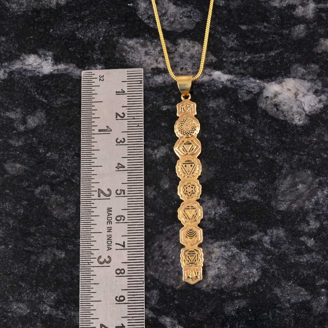 7 Chakras Charms Spiritual Necklace, Chakra Necklace Seven Chakra ...