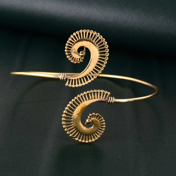 Gold Arm Cuff - Etsy