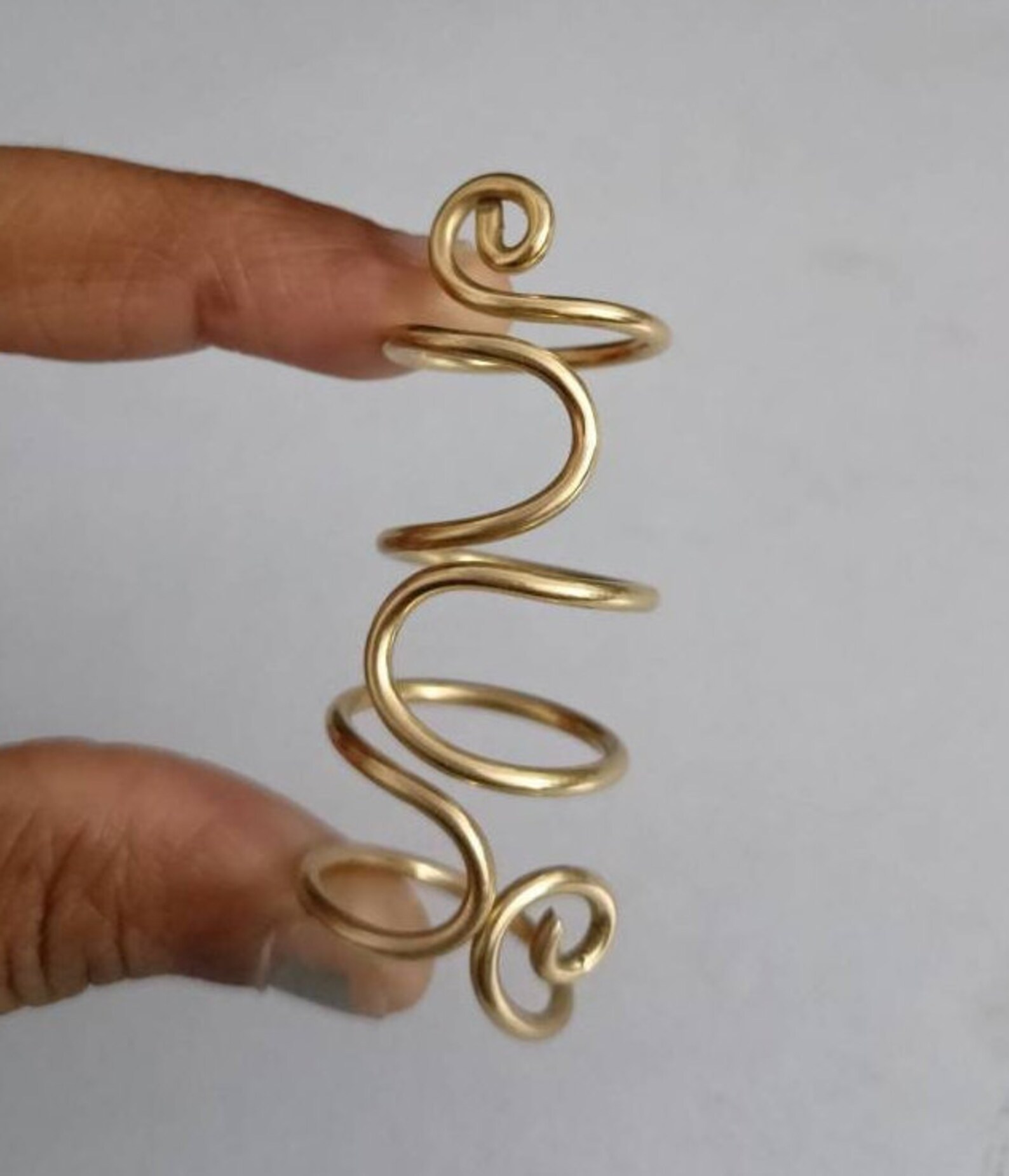 Arthritis Finger Splint for Both Joints Ring Adjustable Brass ...