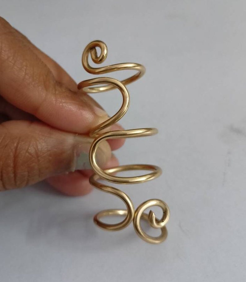 Arthritis Finger Splint for Both Joints Ring Adjustable Brass - Etsy