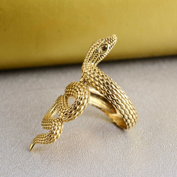 Serpent ring gold store