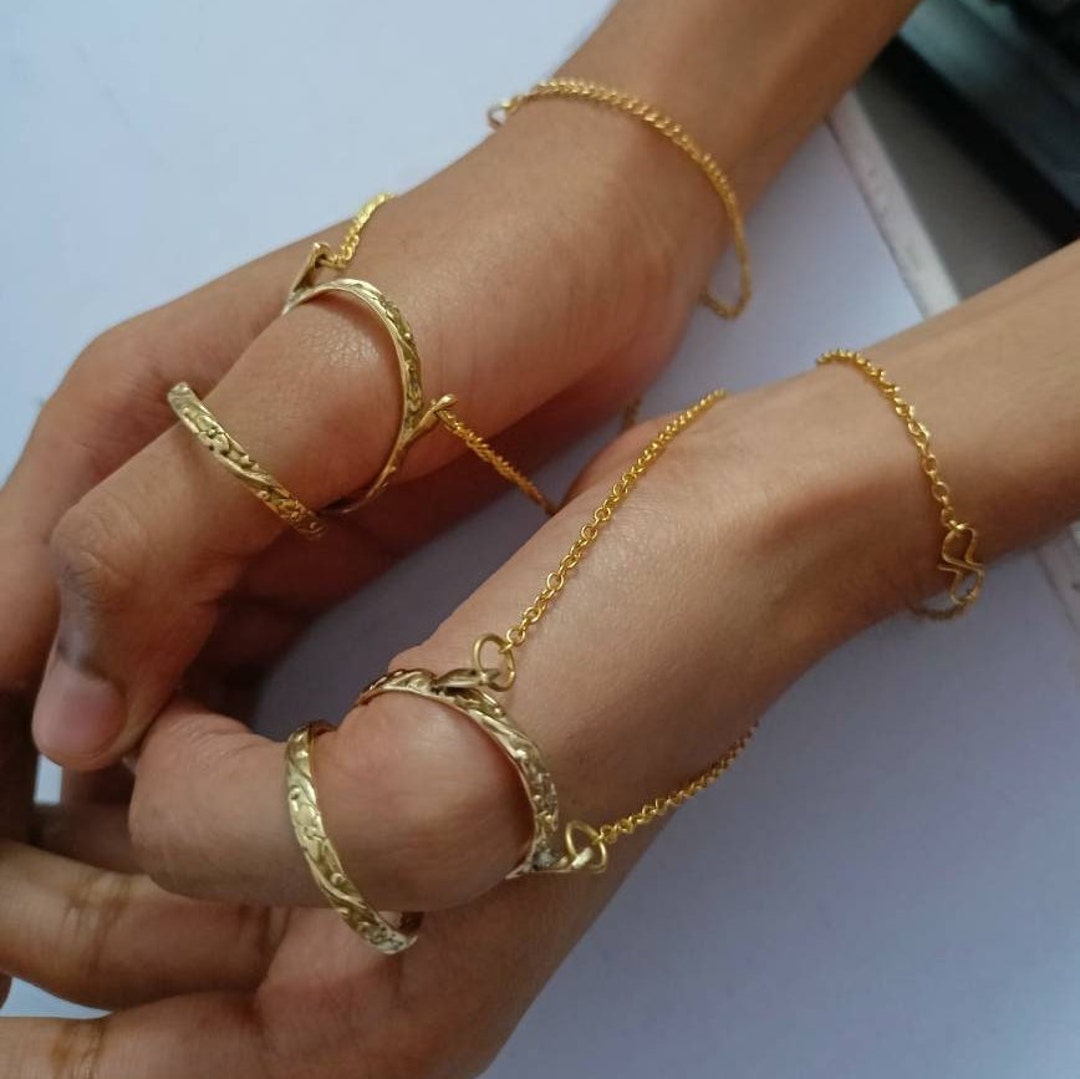 Thumb MCP • Adjustable Sterling Silver Splint Ring With Bracelet and ...