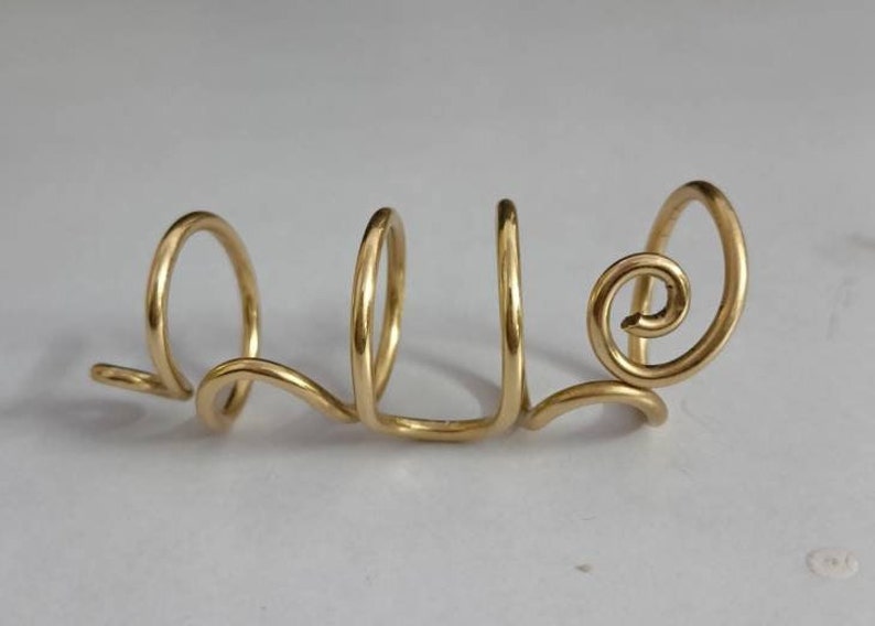 Arthritis Finger Splint for Both Joints Ring Adjustable Brass - Etsy