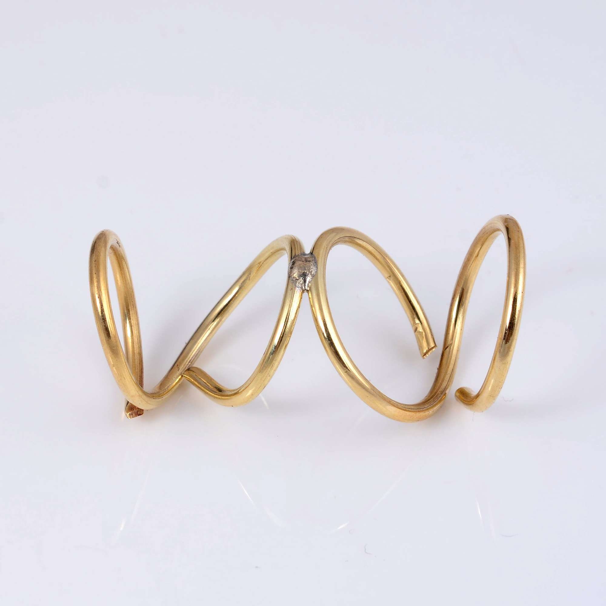 Hypermobility Double Knuckle Brass Ring Splint Arthritis Ring - Etsy