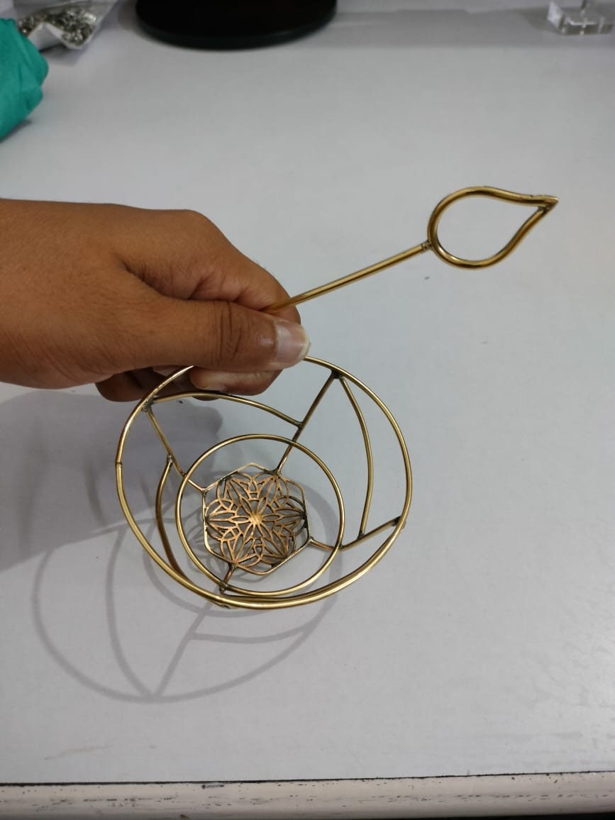 Gold Hair Bun Holder, Handmade Hair Pin, Hair Pick, Ethnic Hair Stick ...
