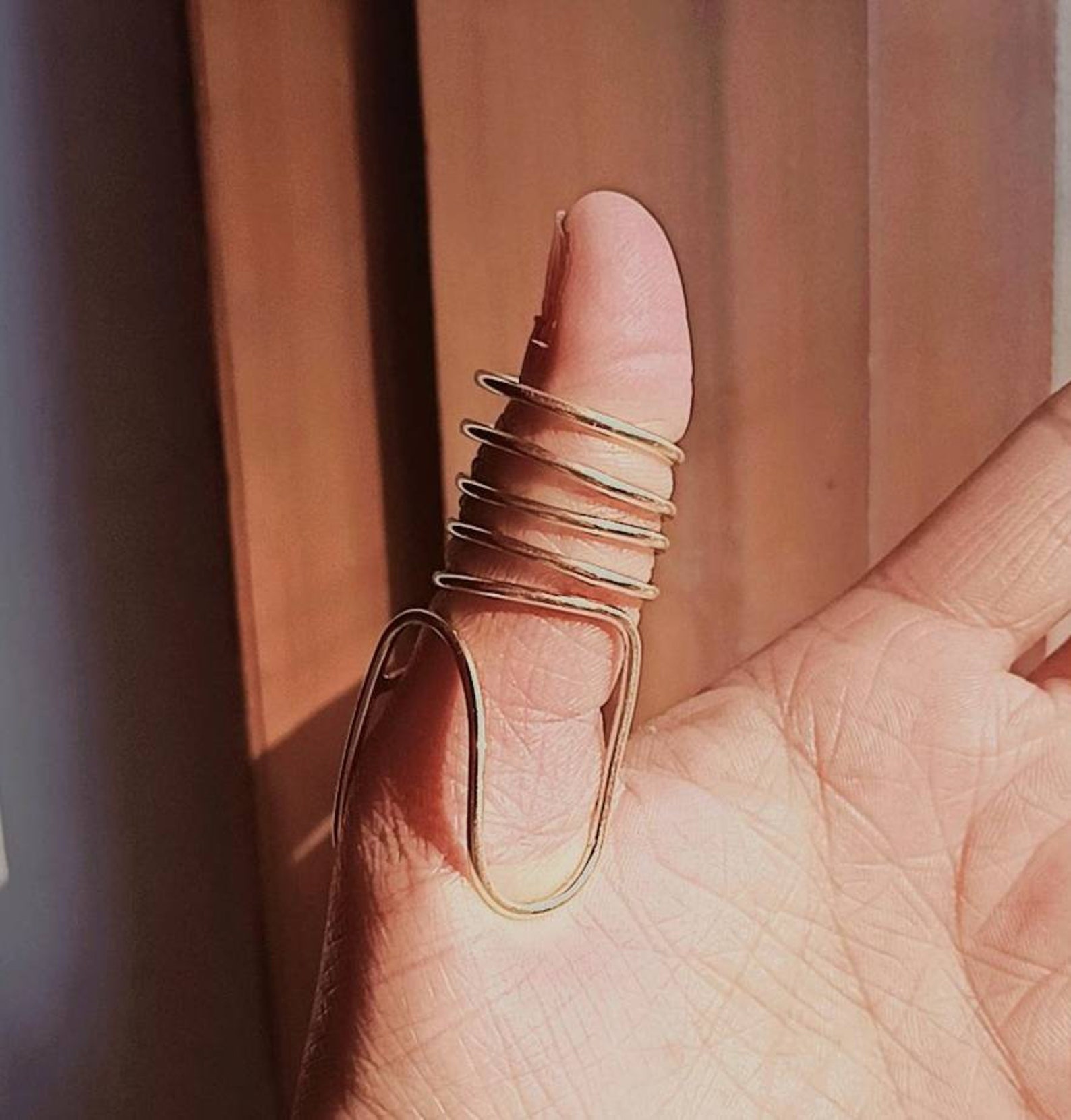 Arthritis Ring Thumb Ring Splint Knuckle Ring Brass Ring - Etsy