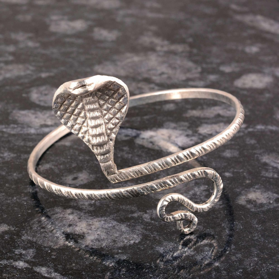 Silver Snake Arm Cuff, Upper Arm Cuff, Handmade Arm Cuff, Brass Arm ...