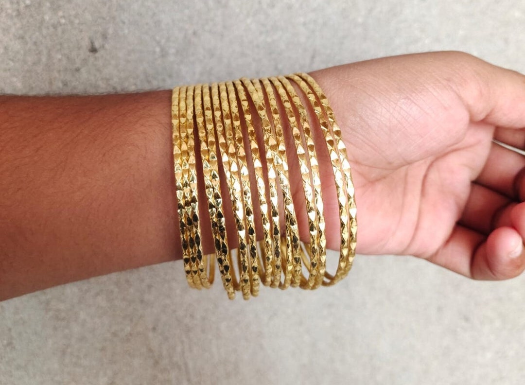 Gold Filled Bangles, Plain Bangle Bracelet, Stackable Bangles, Classic ...
