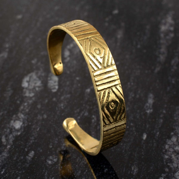 Solid Brass Bracelet - Etsy