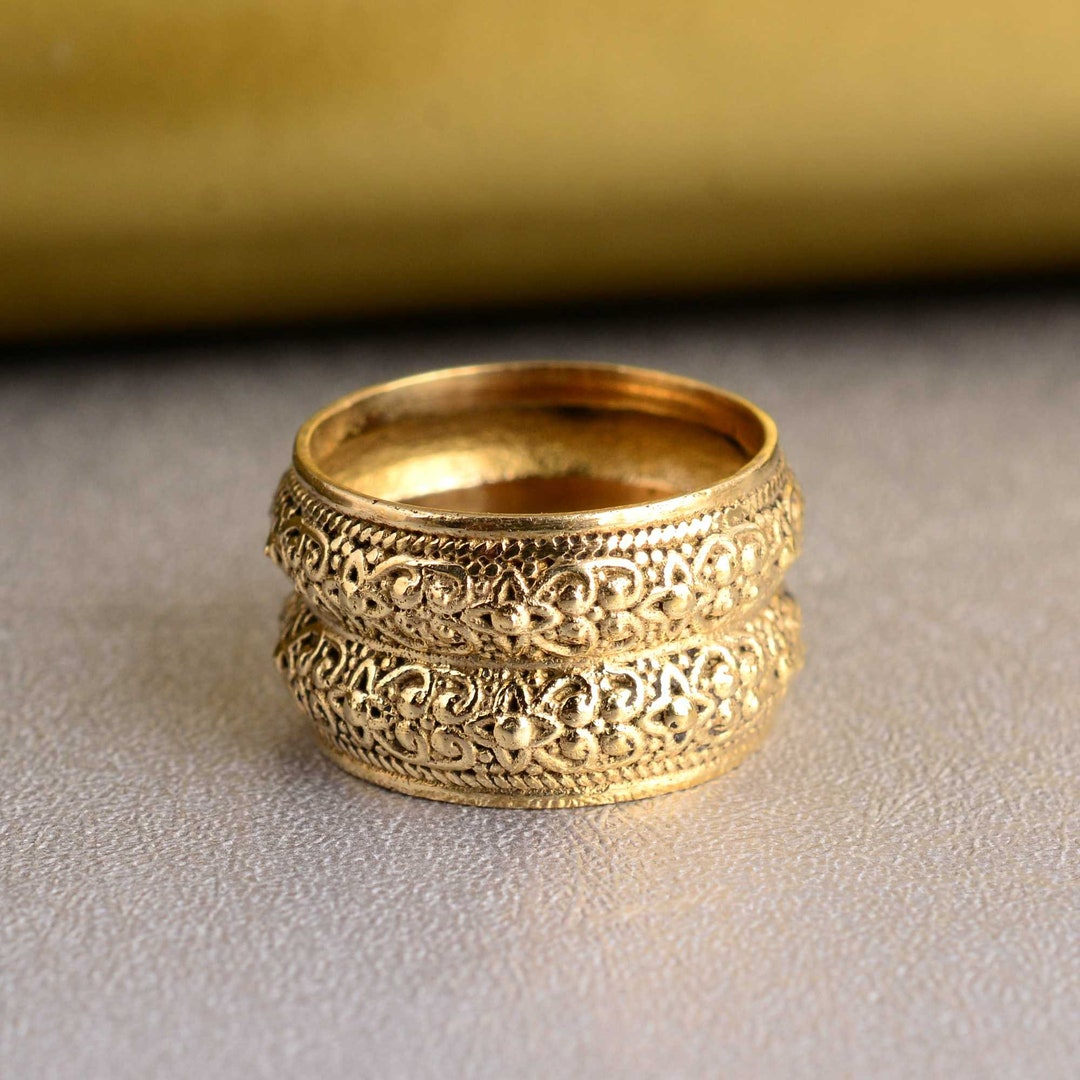 Gold Filled Ring, Gold Ring, Thick Gold Ring, Gold Band, Statement Ring ...