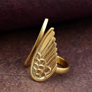 Angel Feather Ring, Wings Ring, Fairy Wings Ring, Guardian Ring ...