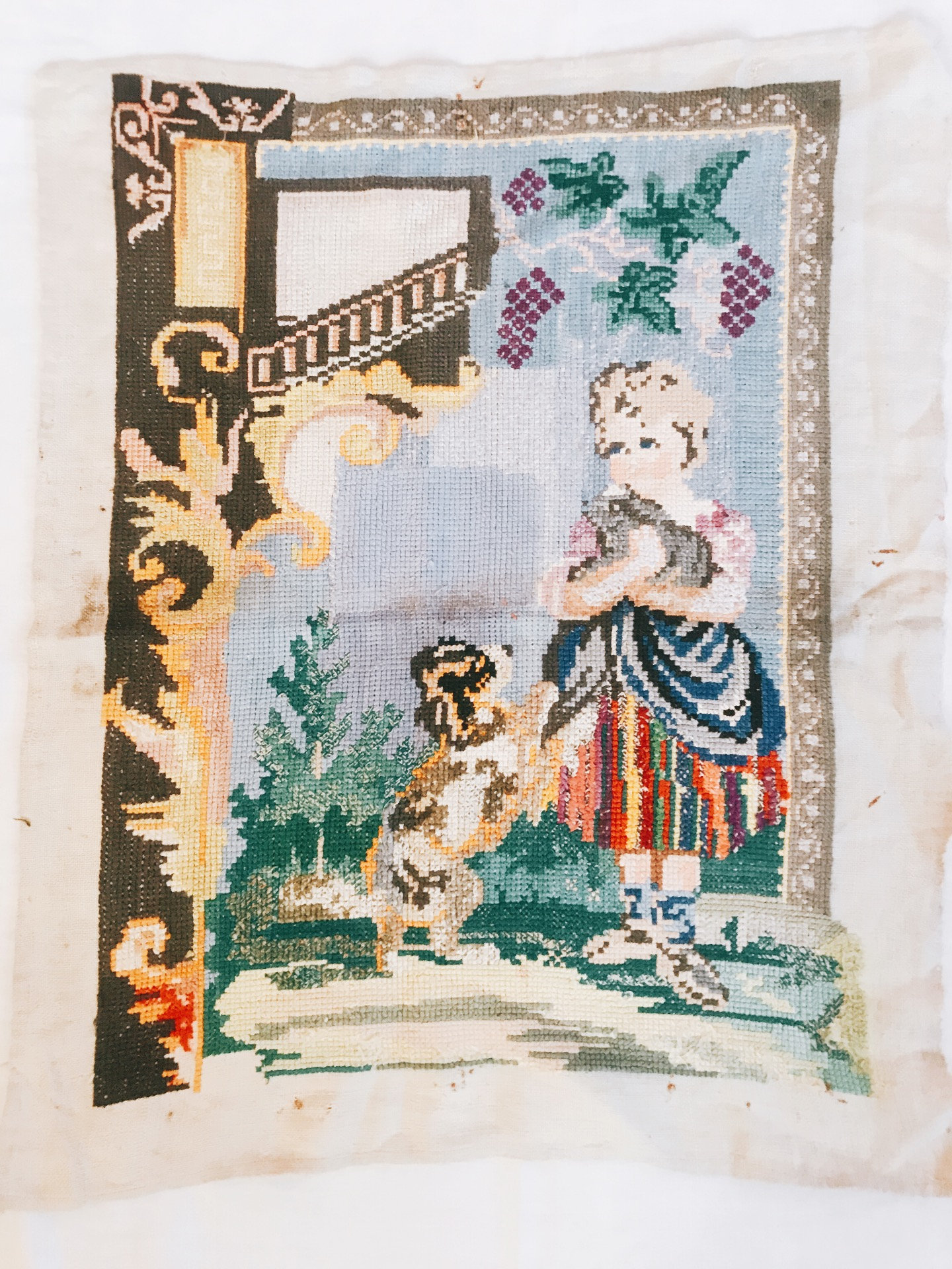 Vintage Handmade Embroidery Embroidery Embroidery Wall Art - Etsy