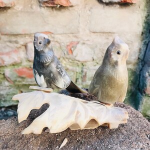 Carved Bone Bird, Bird Made of Bone, Bone Art, Vintage Home Decor, Prop ...
