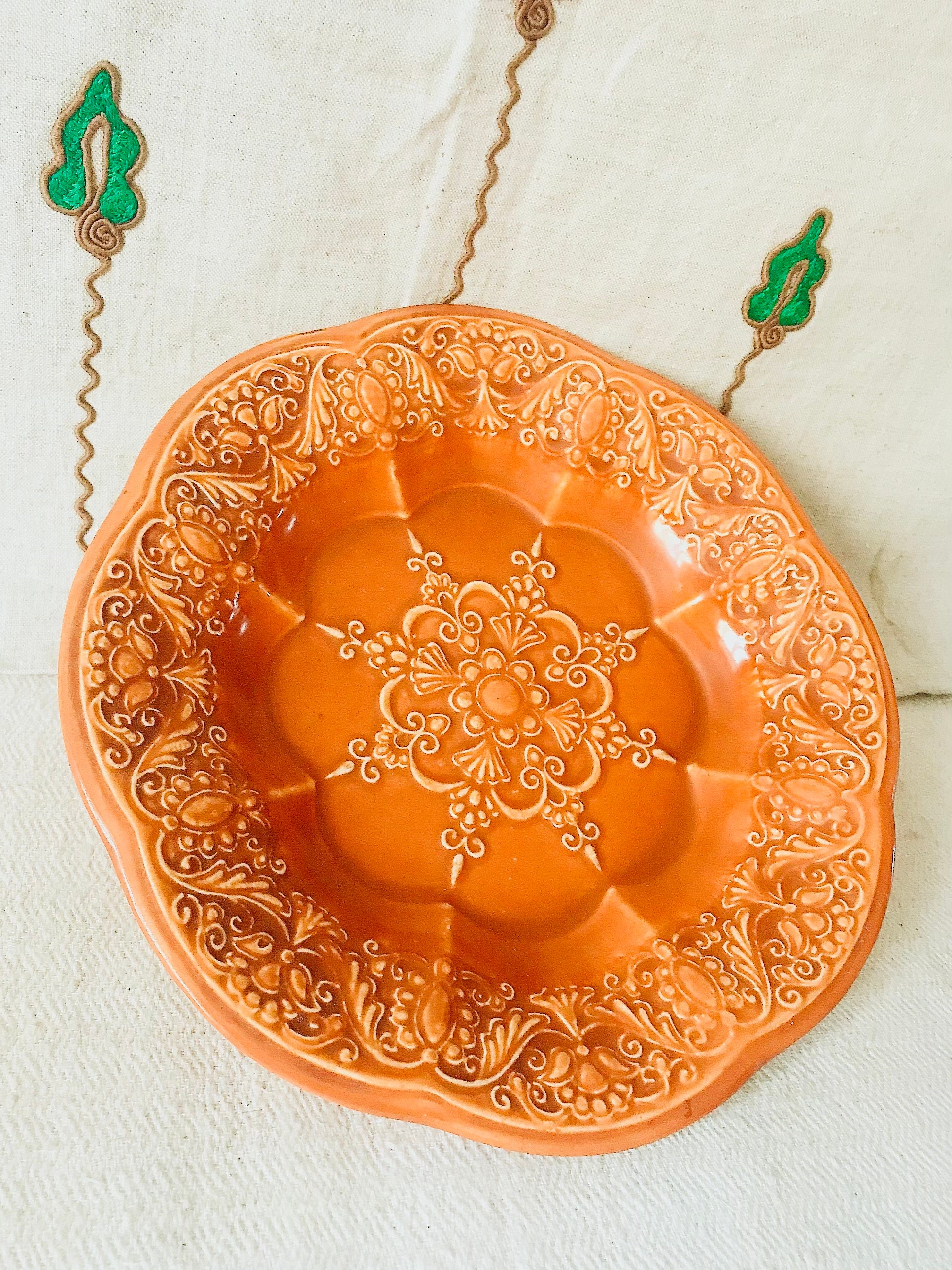 Very Old Clay Plate Antique Plate Vegetable Ceramics - Etsy