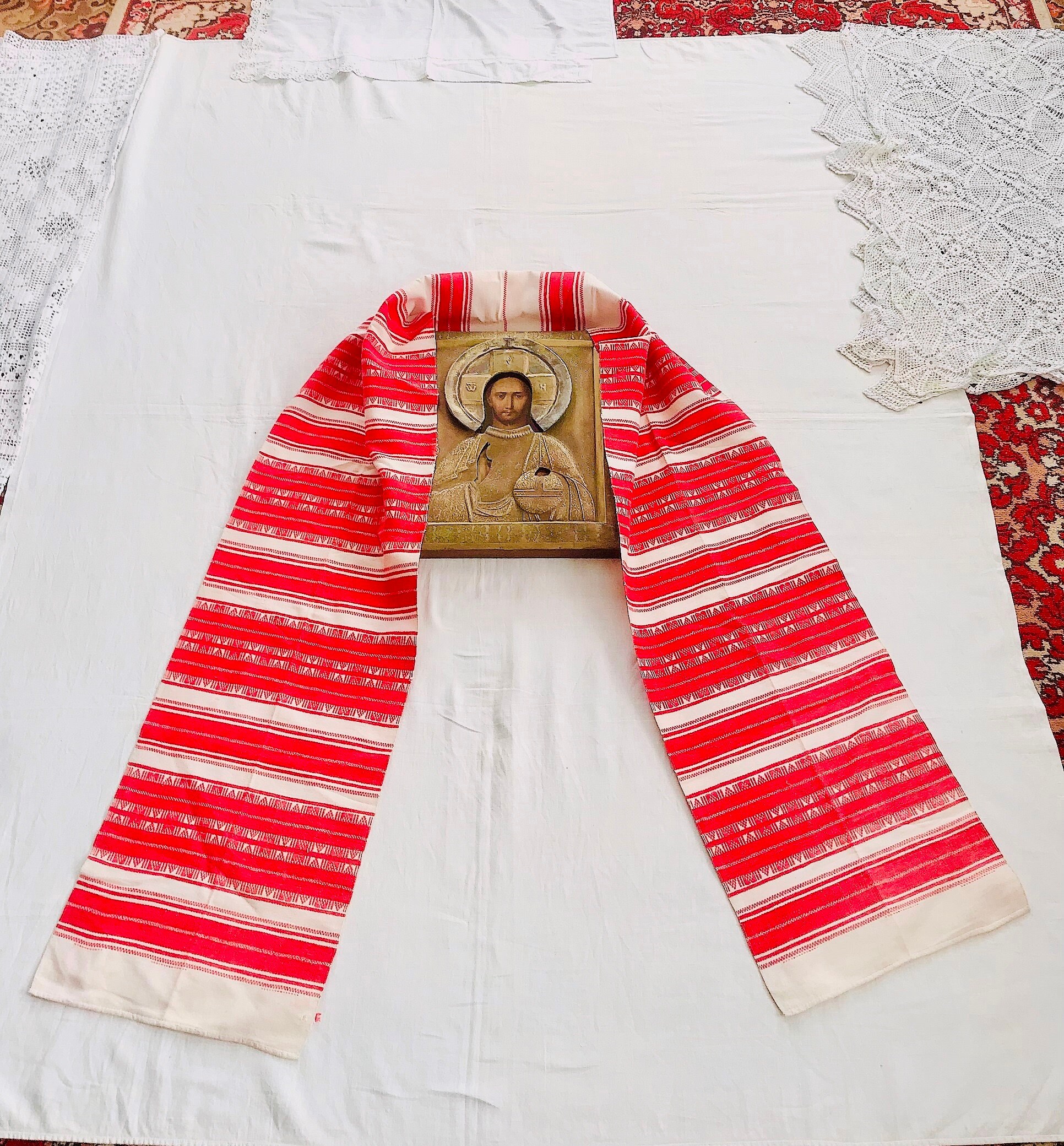 Rushnik ucraniano vintage tejida Krolevets Rushnik Toalla | Etsy