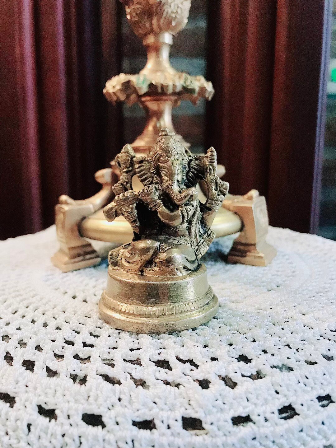 Chinese Antique Temple Collection Handmade Bronze Shiva Statue Jewelry ...