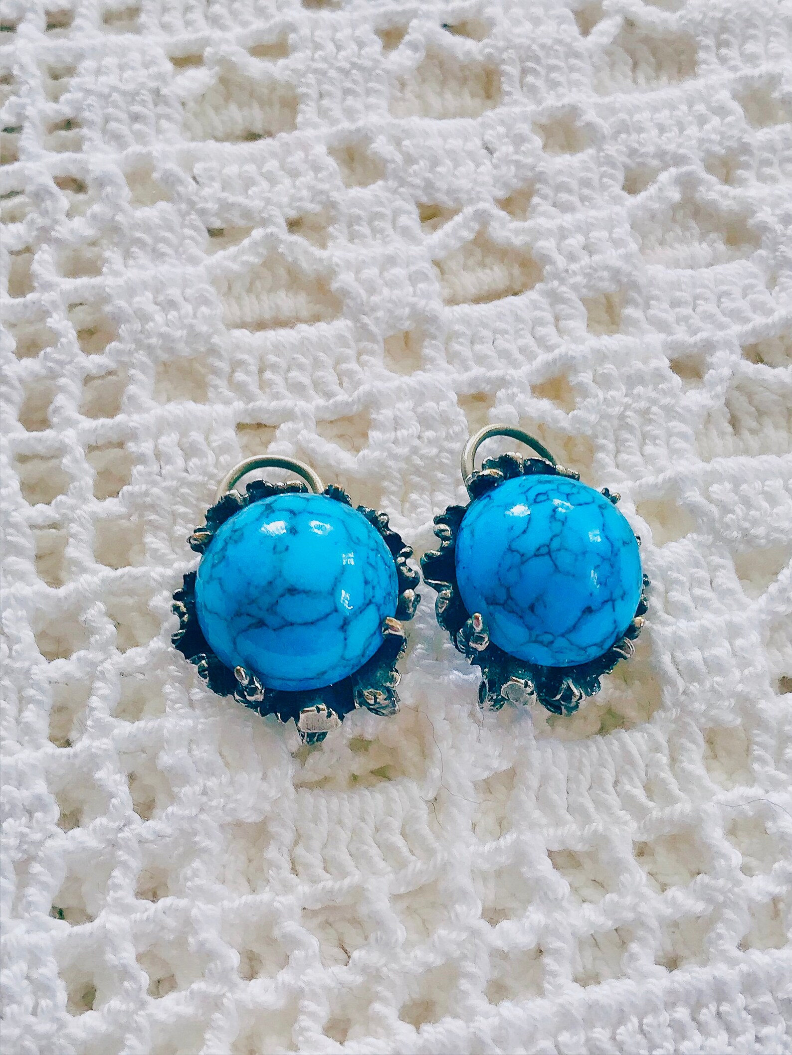 Jewelry Set With Turquoise Bijouterie Vintage Soviet Jewelry Set of the ...