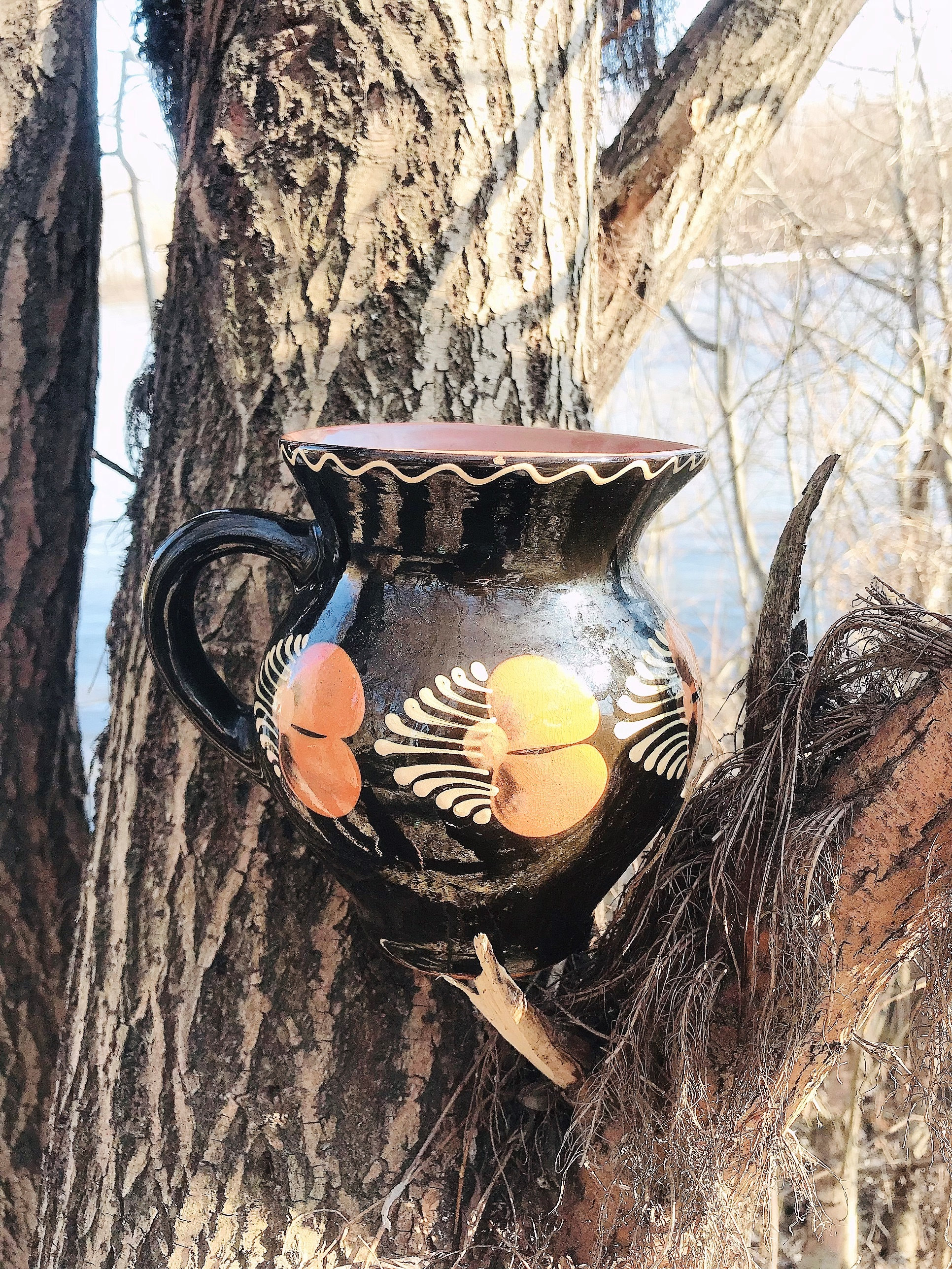 Antique ancient earthenware vessel earthen jug Rustic decor | Etsy