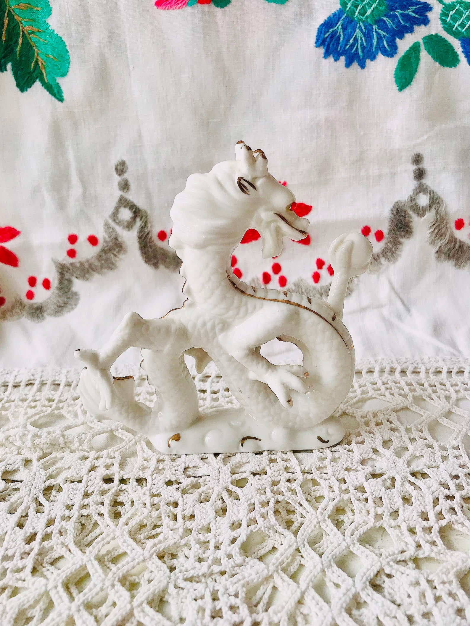 Dragon Soviet Authentic Porcelain Figurines Vintage Sculpture USSR ...