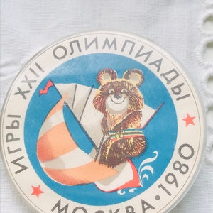 Soviet Badges 5 Badges Olympic Bears Olympics 80 - Etsy