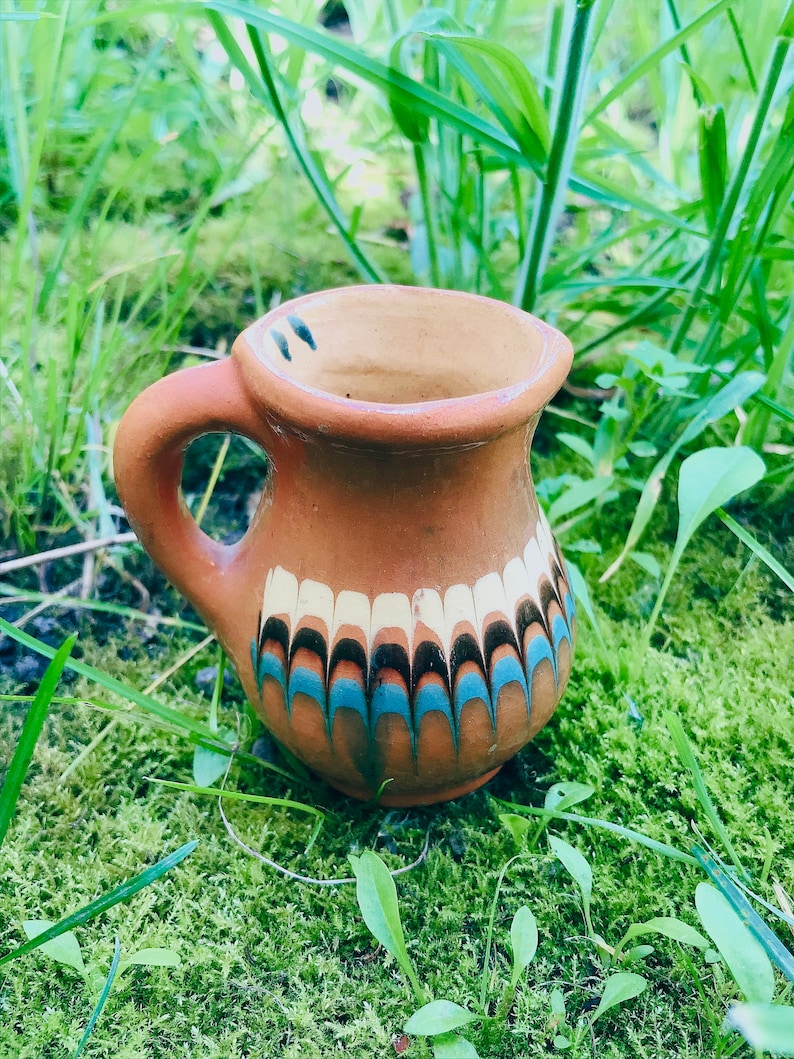 Antique Ancient Earthenware Vessel Earthen Jug Rustic Decor Household ...