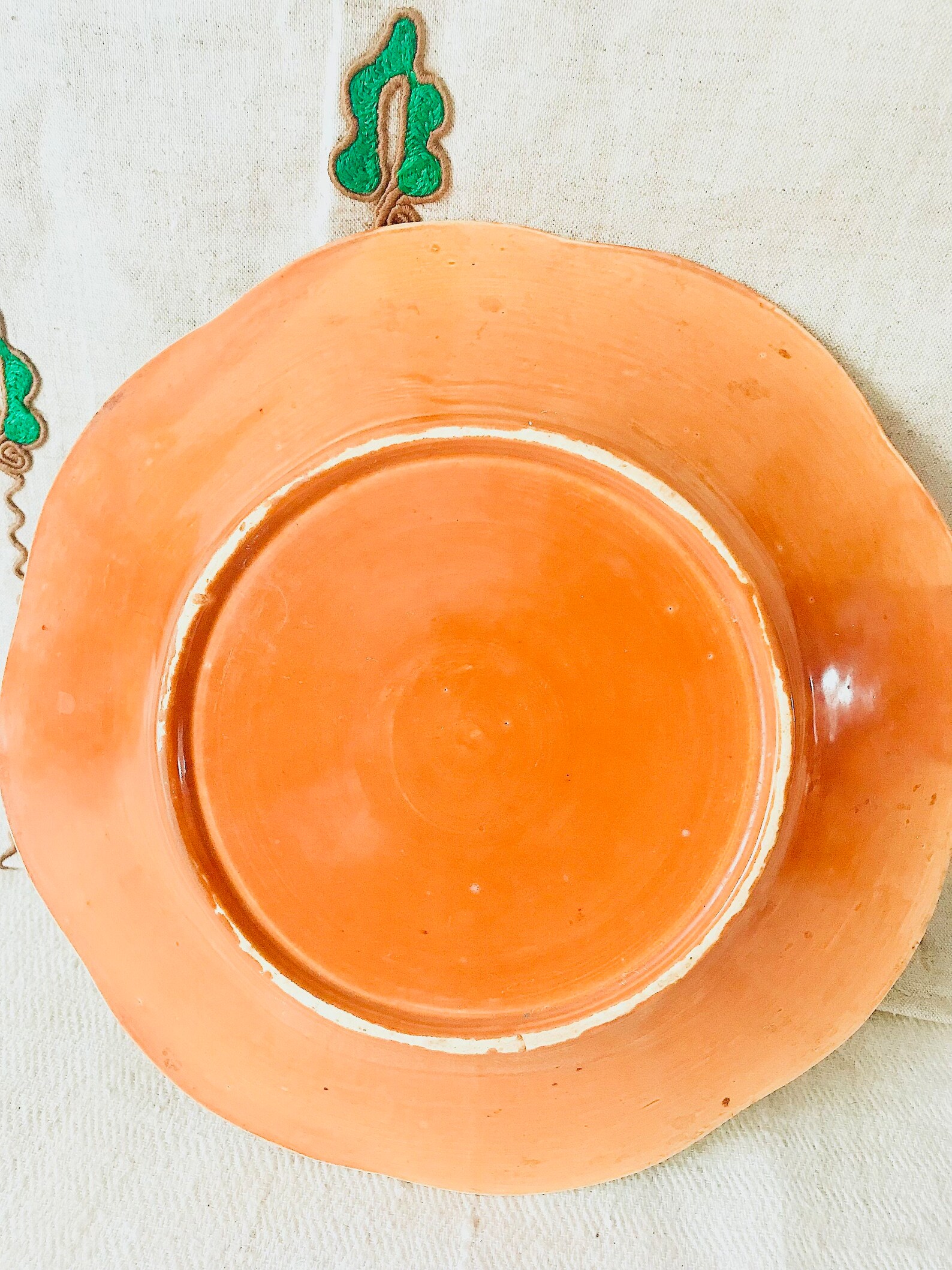 Very Old Clay Plate Antique Plate Vegetable Ceramics - Etsy