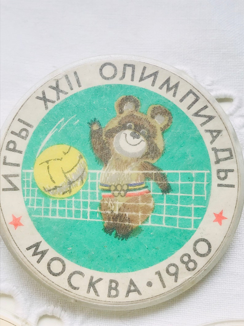 Soviet Badges 5 Badges Olympic Bears Olympics 80 - Etsy